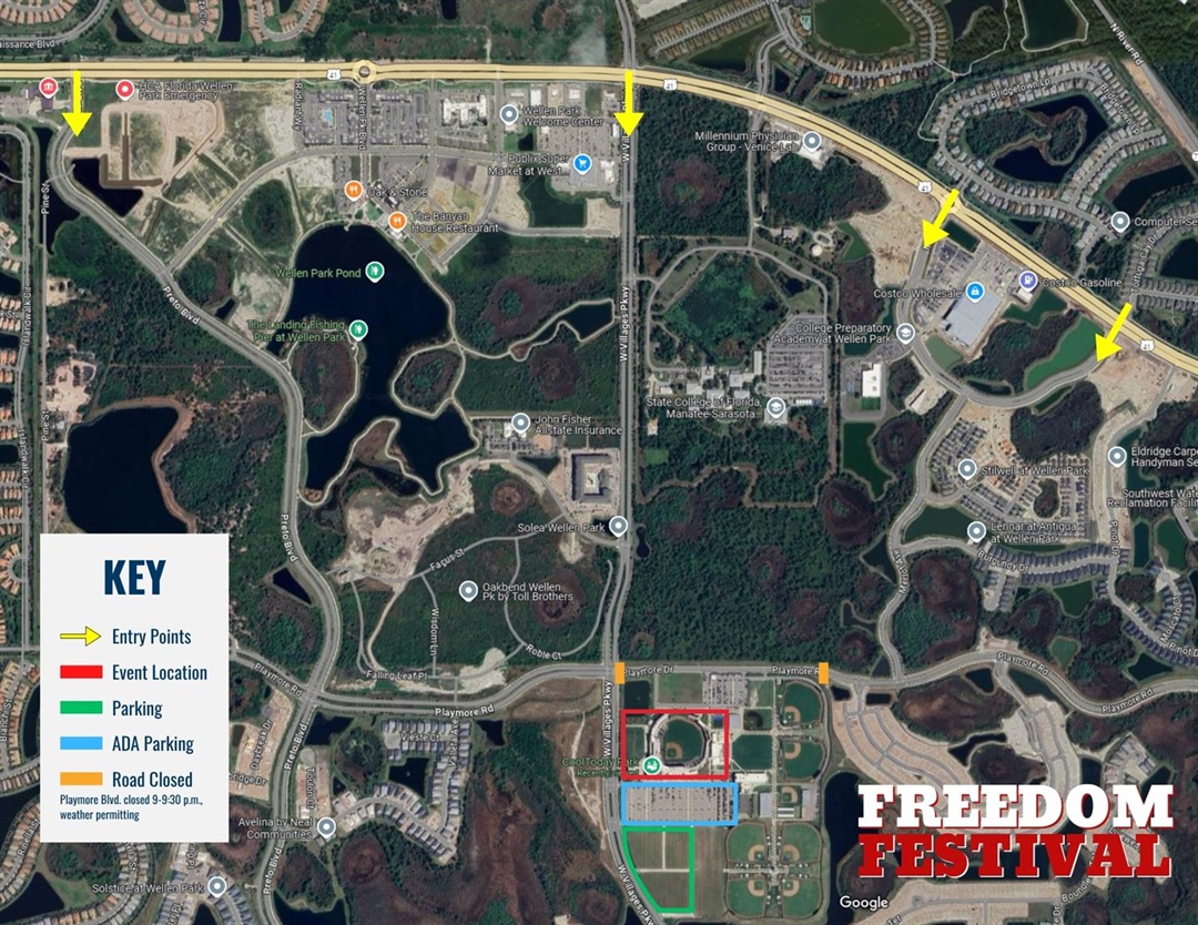 Traffic plan released for Freedom Festival at CoolToday Park - North ...